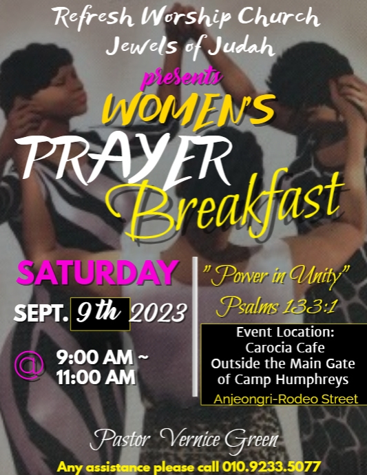 Prayer Breakfast 2018 Program Cover | PosterMyWall
