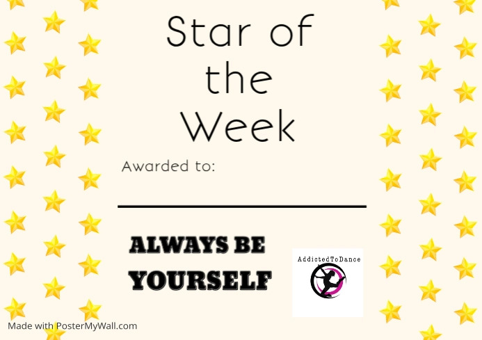 Star of the Week Award Template | PosterMyWall