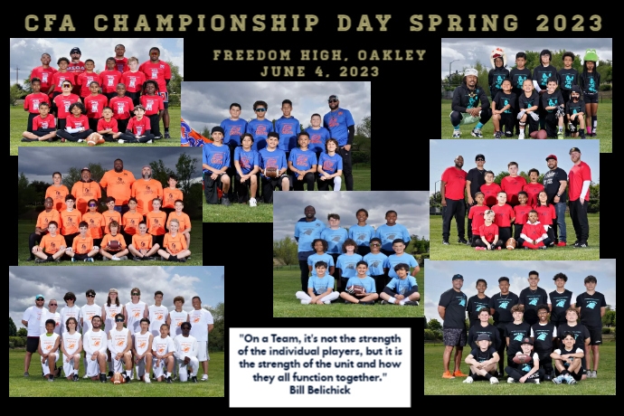 CFA SPRING 2023 Championship Teams | PosterMyWall