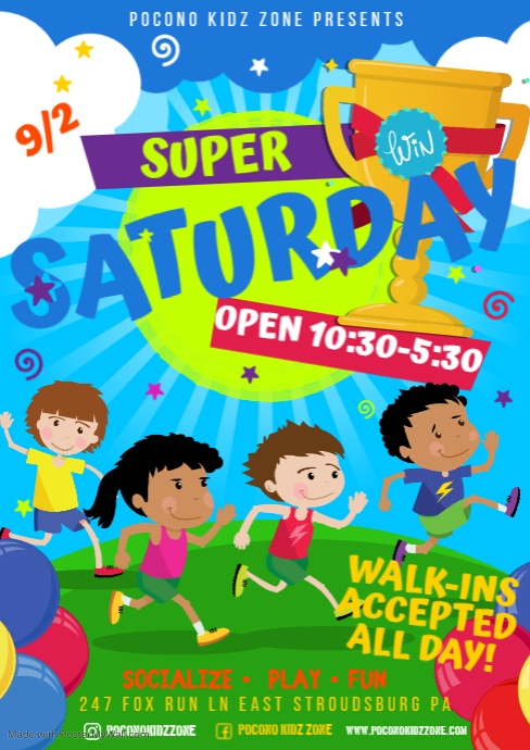 KIDS MARATHON POSTER | PosterMyWall