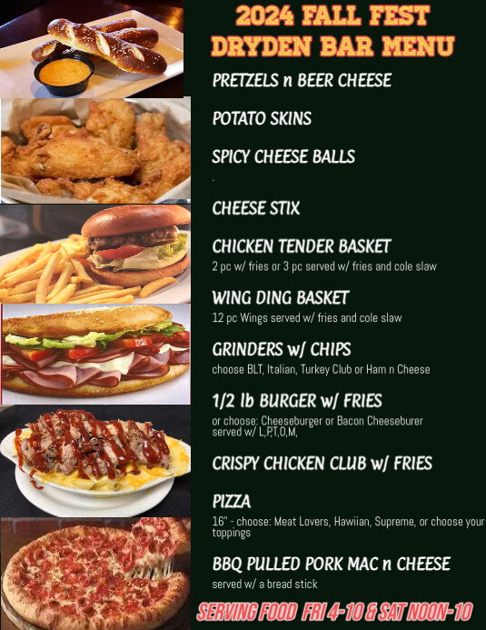 Copy of Bar Snacks Menu Flyer Template | PosterMyWall