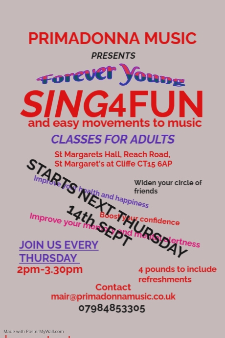 voice & singing lessons template | PosterMyWall