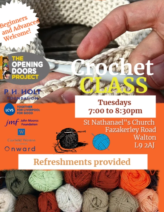 Copy of Crochet Club Craft Workshop flyer | PosterMyWall