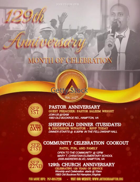 pastor anniversary (3) | PosterMyWall