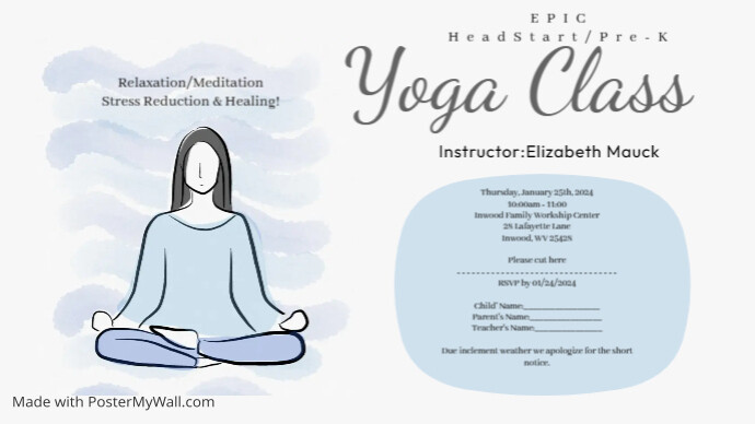 Yoga Classes Online Template | PosterMyWall