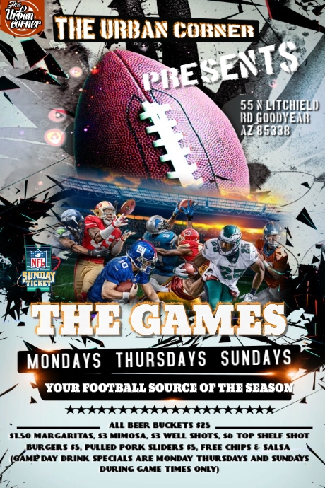 Copy of Copy of NFL GAME DAY FLYER | PosterMyWall