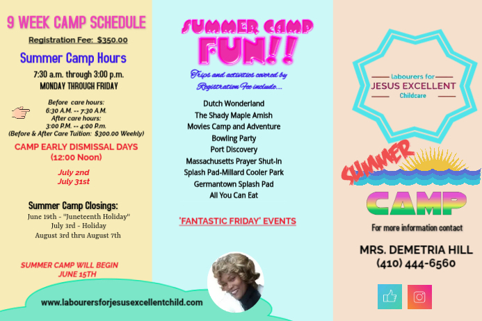 brochures/SUMMER CAMP 2024-YELLOWOuter REVISED | PosterMyWall