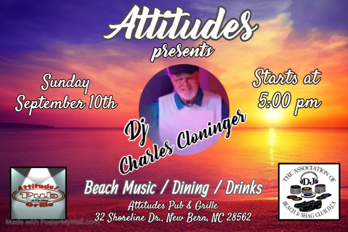 2023-09-10 Attitudes - Charles Cloninger | PosterMyWall