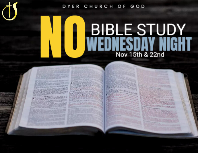 NO BIBLE STUDY | PosterMyWall