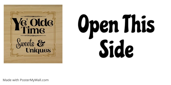 Open This Side | PosterMyWall