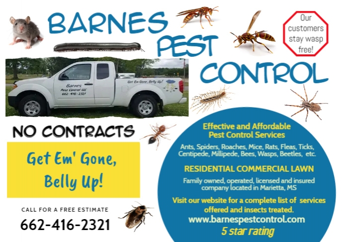 Barnes Pest Control 1-11 | PosterMyWall
