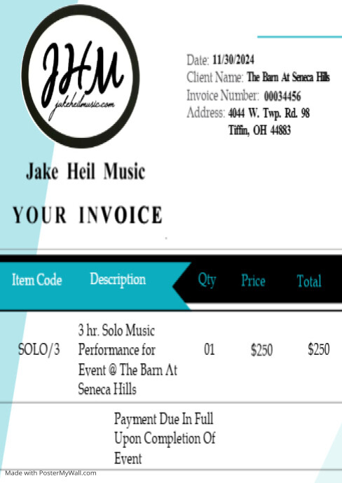 Copy of Invoice Template | PosterMyWall