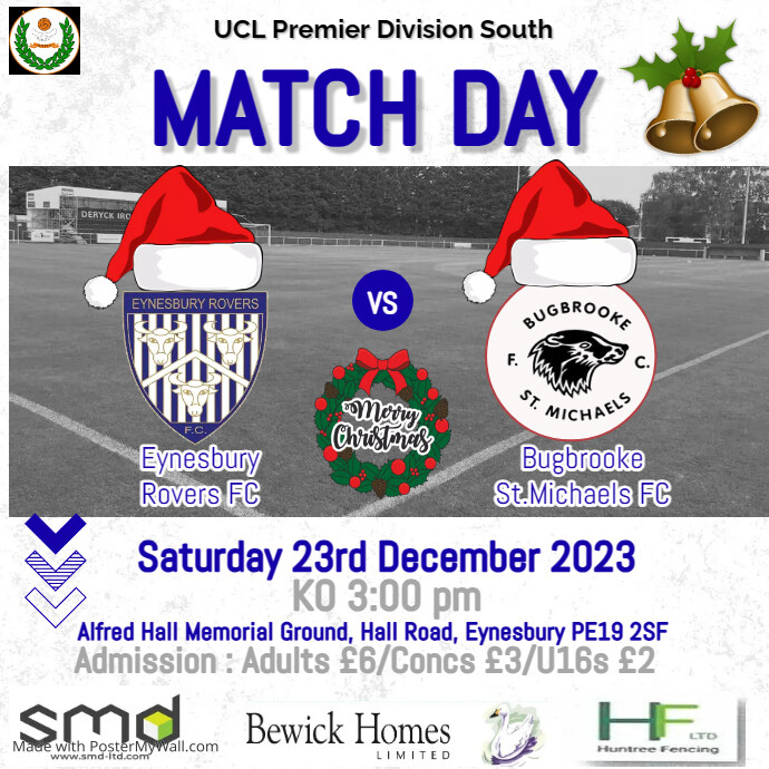 Copy of Next Match Bugbrooke | PosterMyWall