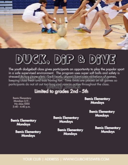 Dodgeball Tournament Video Flyer | PosterMyWall