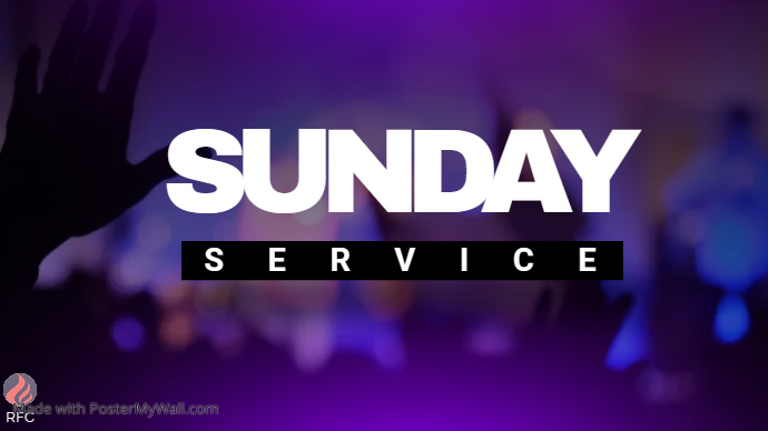 Sunday service thumbnail template | PosterMyWall