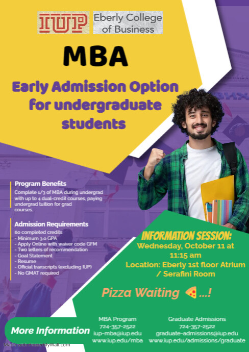 admission Flyer | PosterMyWall