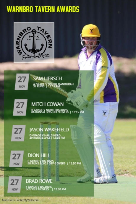 Copy of Copy of Cricket Tournament | PosterMyWall