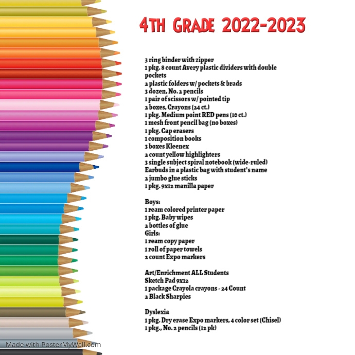 3rd Grade | PosterMyWall