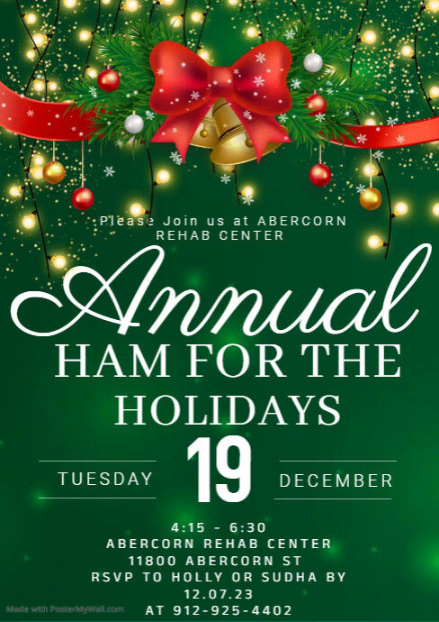 ANNUAL CHRISTMAS DINNER | PosterMyWall