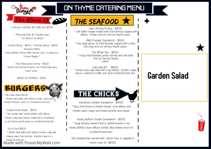 Copy of Food Menu | PosterMyWall