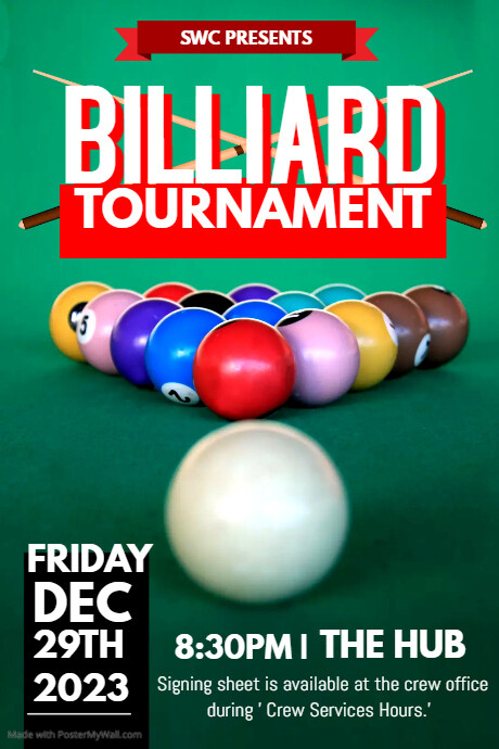 Billiard Tournament Poster | PosterMyWall
