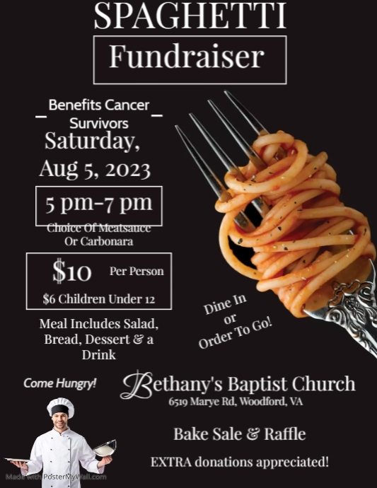 SPAGHETTI NIGHT FLYER | PosterMyWall