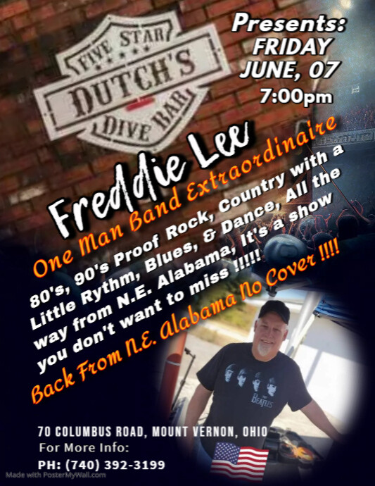 Dutch's Dive Bar Flyer | PosterMyWall