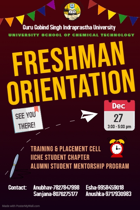 Copy of Copy of Back to school Orientation | PosterMyWall