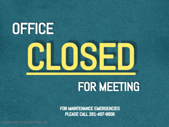 Sorry we are closed yard sign | PosterMyWall