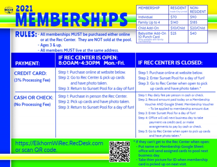 2021 Membership Purchase Options | PosterMyWall