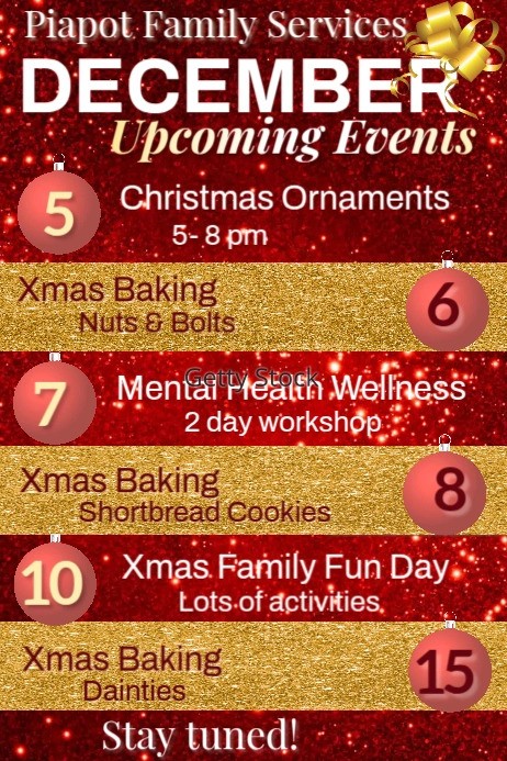 December Events Poster | PosterMyWall