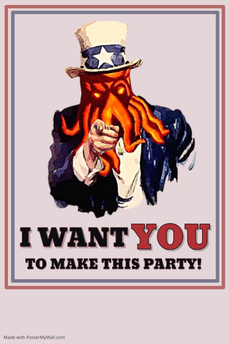 Copy of Cópia de I Want You Uncle Sam Customizable Template | PosterMyWall