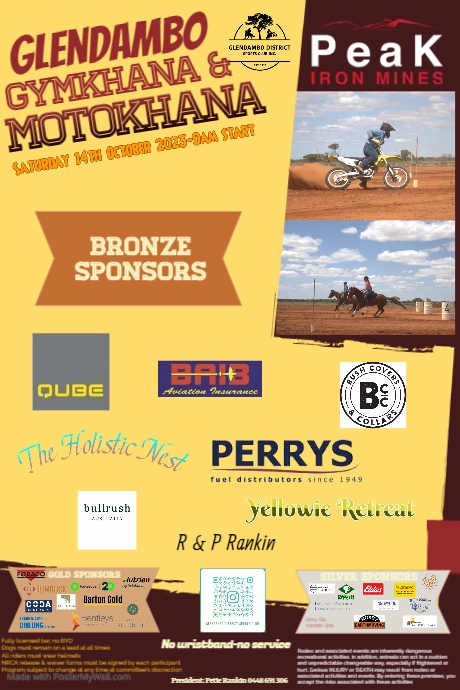 Copy of Glendambo Bronze sponsors | PosterMyWall