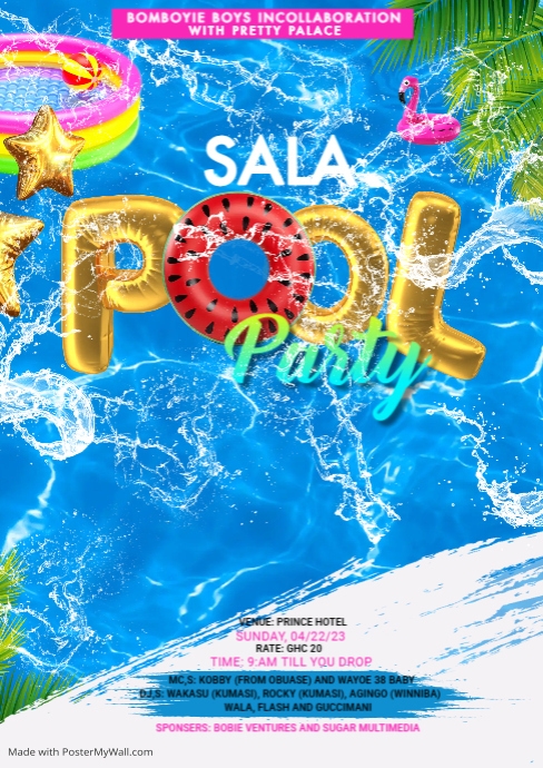 Summer Pool Party | PosterMyWall