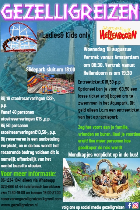 Copy of Amusement Theme Park Flyer Design Template | PosterMyWall