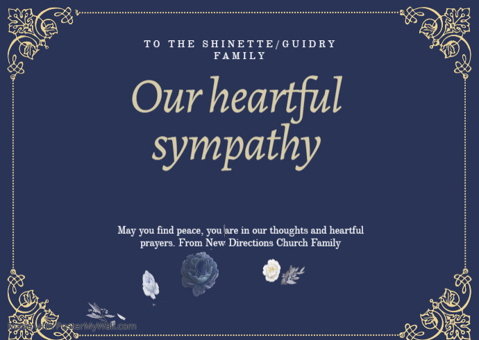 Condolence Card | PosterMyWall