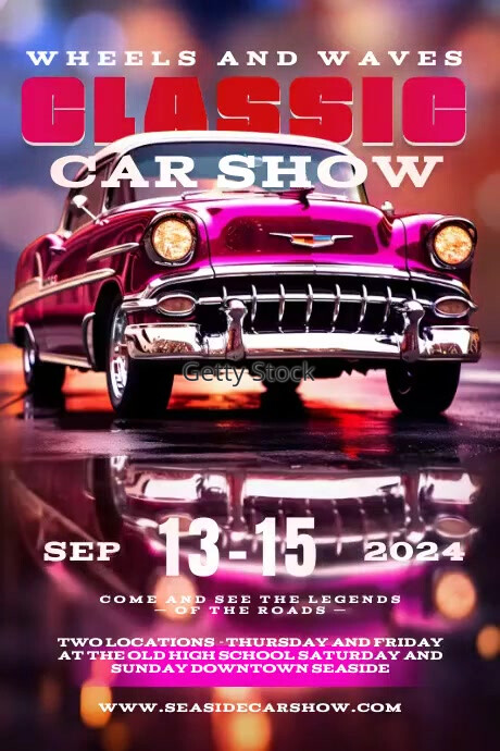 Classic Car Show Flyer Poster Video Ad | PosterMyWall