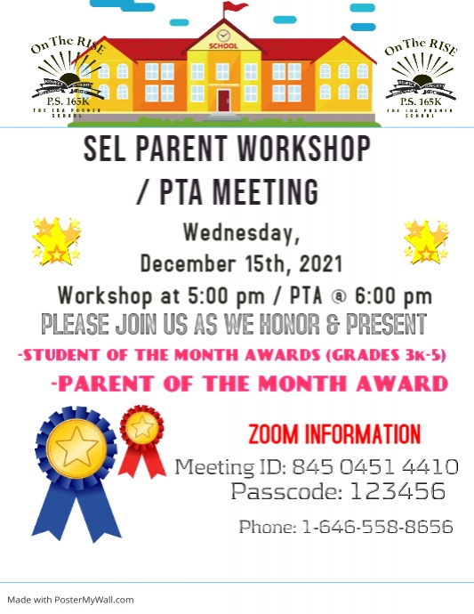 Copy of PTA Meeting Poster | PosterMyWall