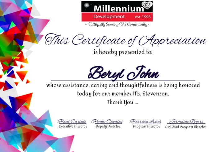 Abe Stark Certificate (1) | PosterMyWall