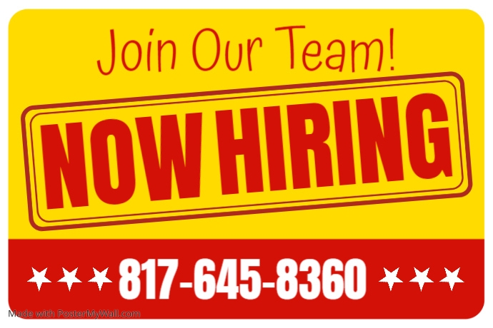 Now Hiring Post Template | PosterMyWall