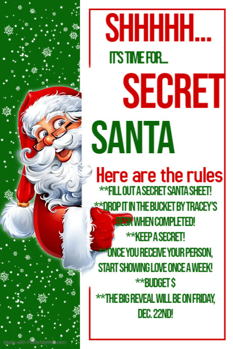 Secret Santa Poster | PosterMyWall
