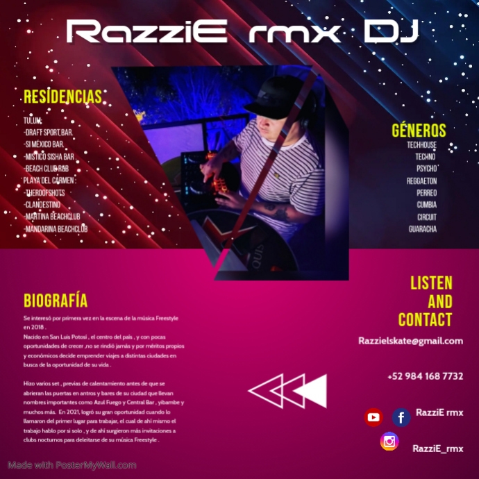 Copy of Copy of Funky Vibrant Electronic Music Press Kit Inst ...