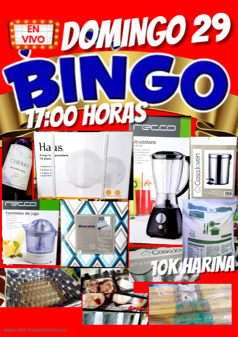 Sunday Bingo | PosterMyWall