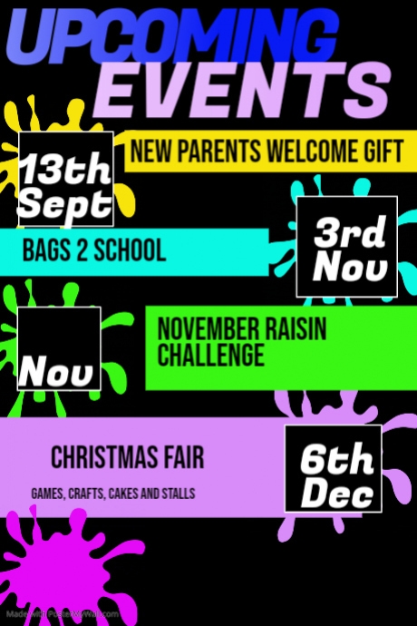 Copy of Upcoming Events Poster | PosterMyWall