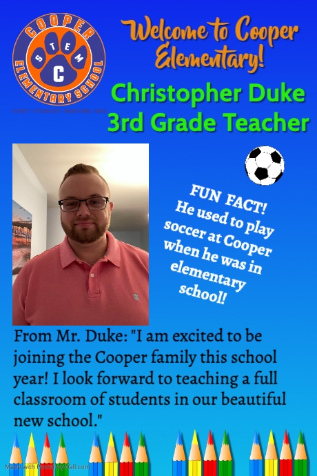 Welcome, Mr. Duke | PosterMyWall