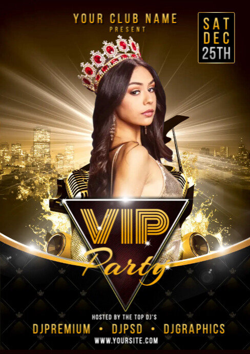 VIP Party Flyer/ Poster Template | PosterMyWall