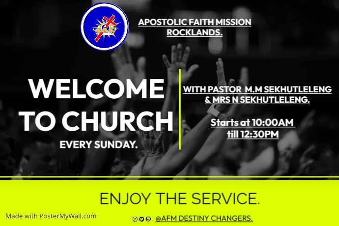 welcome to church | PosterMyWall