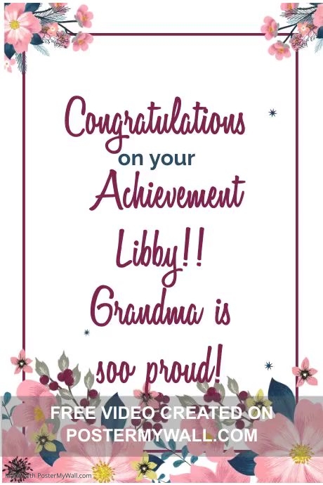 congratulations on your achievement | PosterMyWall