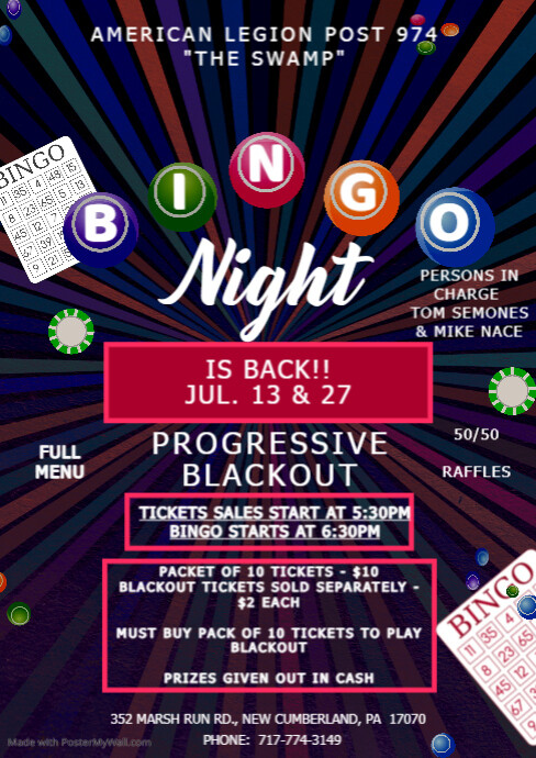 Copy of Bingo Night Poster (1) | PosterMyWall