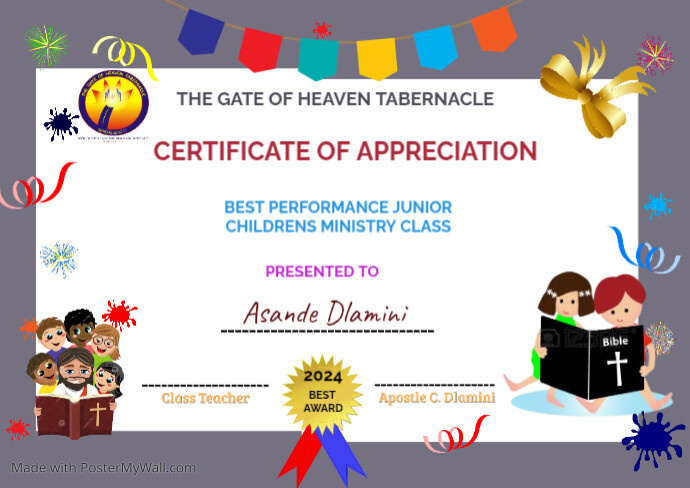 Reading Award Certificate | PosterMyWall